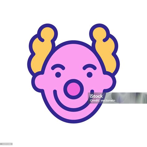 헤어 아이콘 벡터 개요 일러스트의 곱슬 머리와 서커스 문자 감정에 대한 스톡 벡터 아트 및 기타 이미지 감정 미소 배우 Istock