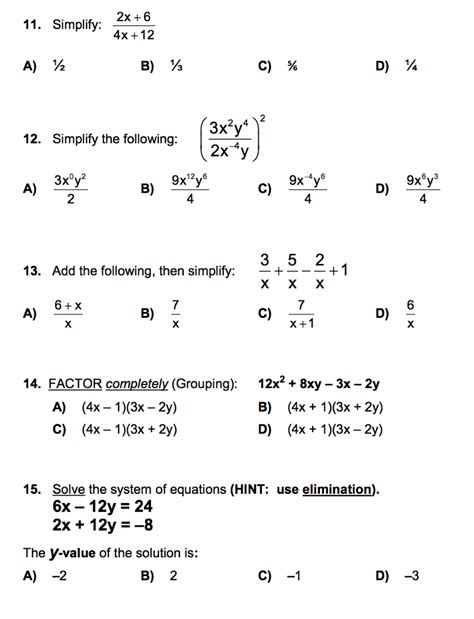Solved 2x 6 4x 12 11 Simplify A½ 3x2v 12 Simplify The