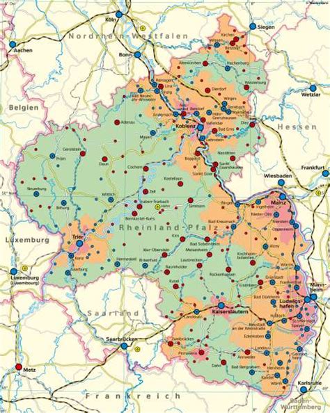 Diercke Weltatlas Kartenansicht Rheinland Pfalz Raum Und