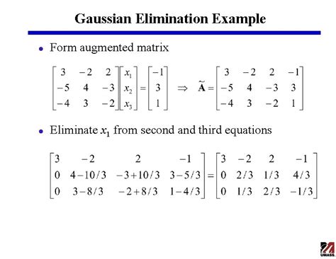 selected algebraic system examples from lectures matlab examples