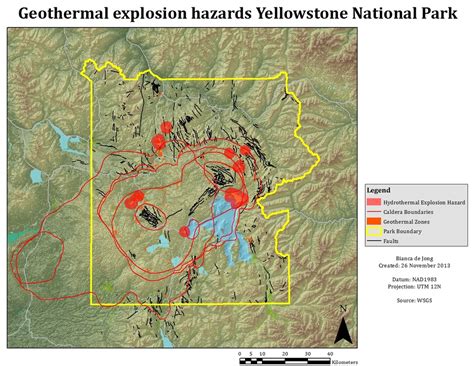 Methodology Volcanic Hazard Map Of Yellowstone National Park