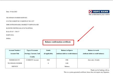 How To Download Balance Certificate From Hdfc Bank 2023