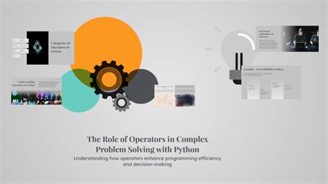 The Role Of Operators In Complex Problem Solving With Python By Mohit