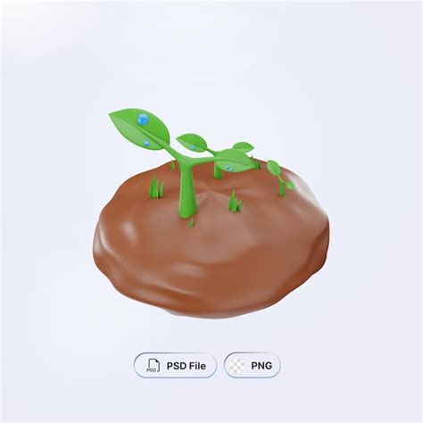 Premium Psd Sprout Spring Object