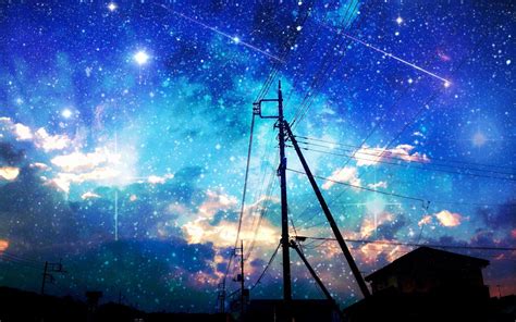 Anime Sky Wallpapers Wallpaper Cave