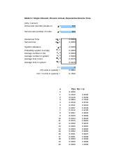 Chapter 7 Queue Models Excel Template Xls Model 1 Single Channel Poisson Arrival Exponential
