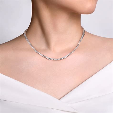 Tennis Necklaces Diamond Tennis Necklaces Gabriel And Co