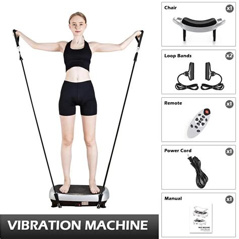 Massage Vibration Plate Shaper Body Rhythm Vibration Plate With Handle