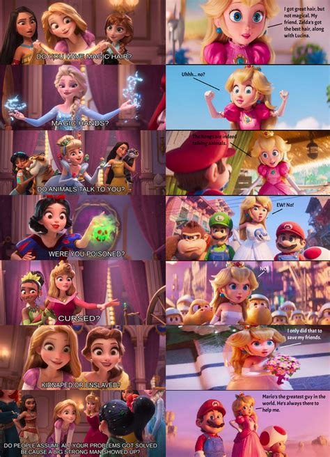 Peach Meets Disney Princesses By P97industries On Deviantart