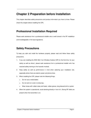 Manual CPE QUICK INSTALL GUIDE PDF