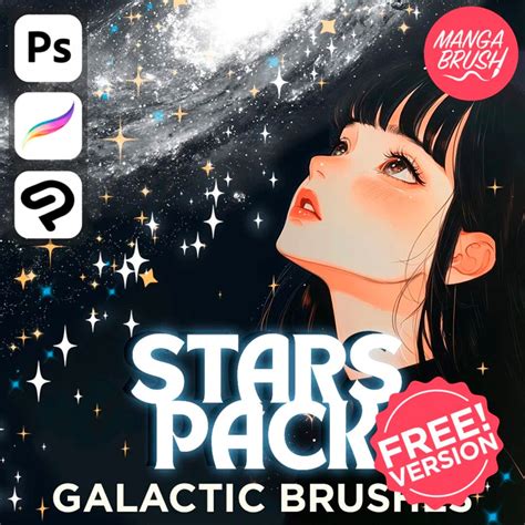 12 Free Galactic Star Brushes For Procreate Librium