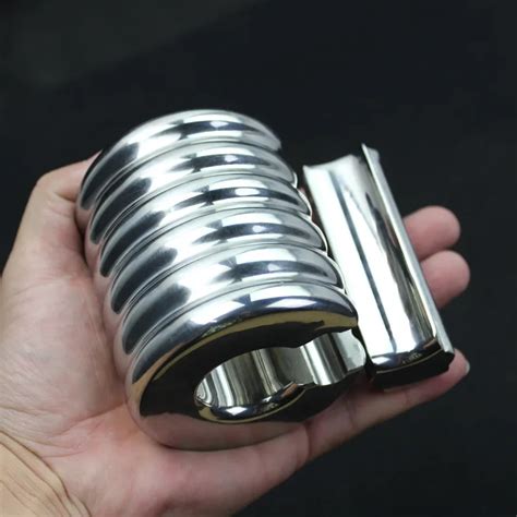 Male Scrotum Pendant Heavy Stainless Steel Testicle Pendant Circular