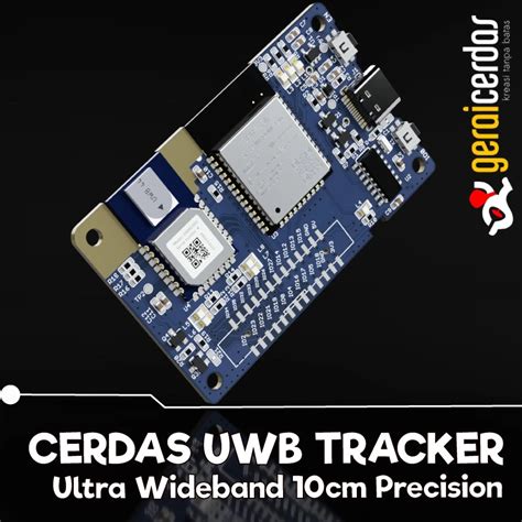 Cerdas Uwb Tracker Rtls Indoor Position Ultra Wideband Dw1000 Dwm1000