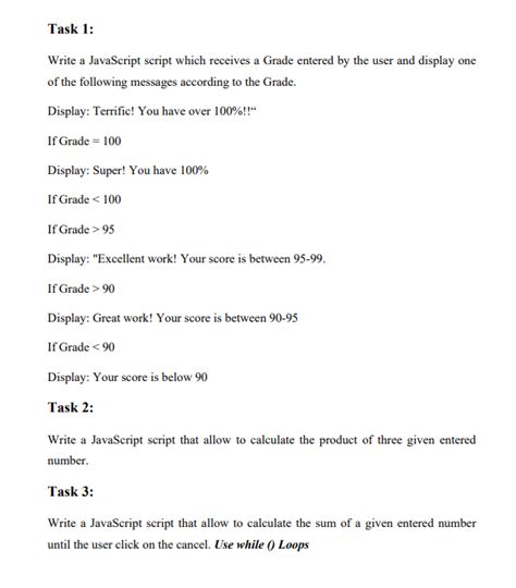 Solved Task Write A Javascript Script Which Receives A Chegg