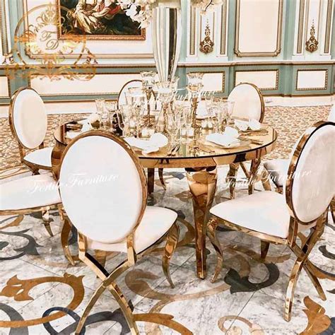 Event Table Design Silver Stainless Steel For Sale