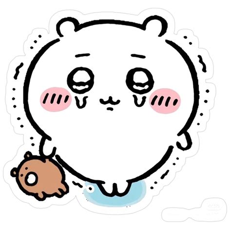 Chiikawa Crying Cute Bear Sticker ちいかわ Sticker Crying Bear Sticker
