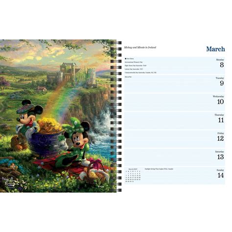 Thomas Kinkade Disney Dreams Collection 2027 Engagement Calendar