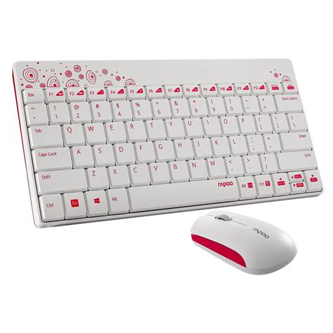 Rapoo 8000 Mini Wireless Keyboard Mouse White Rs 1550 Lt Online Store