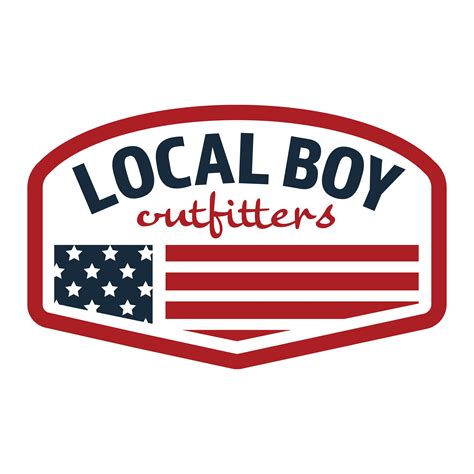 Flag Badge Decal Local Boy Outfitters