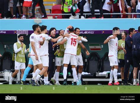 Al Rayyan Qatar 25th Nov 2022 Iran Team Group Iri Footballsoccer