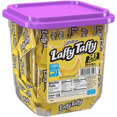 Laffy Taffy By Wonka Banana Flavor Tub Delicious Chewy Candy Treats Buy Now With Express