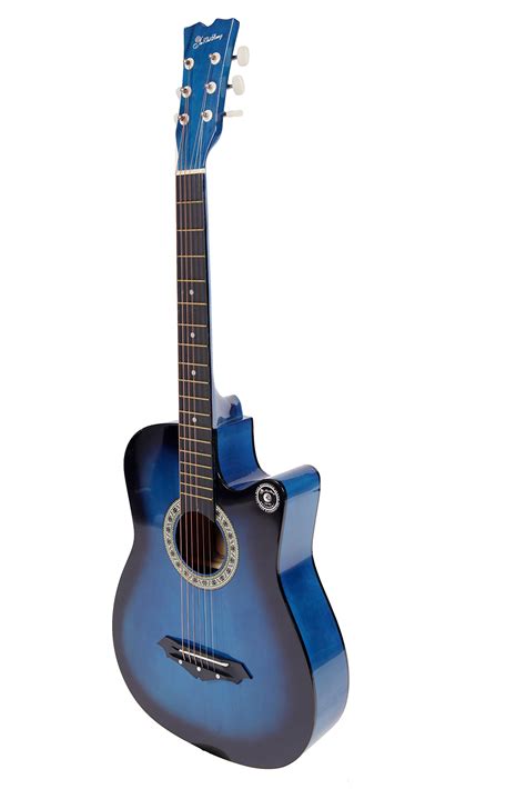 Dark Blue Acoustic Guitar