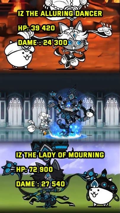 The Battle Cats Iz The Alluring Dancer Vs Iz The Lady Of Mourning