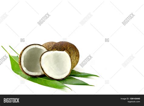 Cut Coconut Shell Image And Photo Free Trial Bigstock