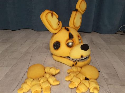 Spring Bonnie Cosplay Helmet Fnaf Inspired Animatronic Mask Glowing