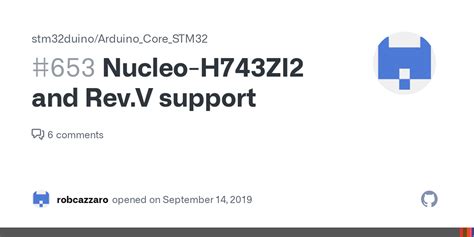 Nucleo H743zi2 And Rev V Support · Issue 653 · Stm32duino Arduino Core Stm32 · Github