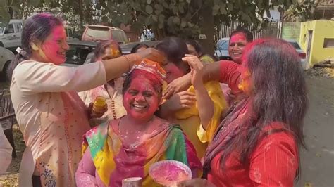 영상구성 알록달록 색의 향연힌두교 봄맞이 홀리축제 연합뉴스tv Yonhapnewstv Youtube
