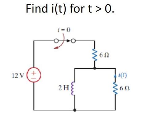 Solved Find I T For T Chegg Com