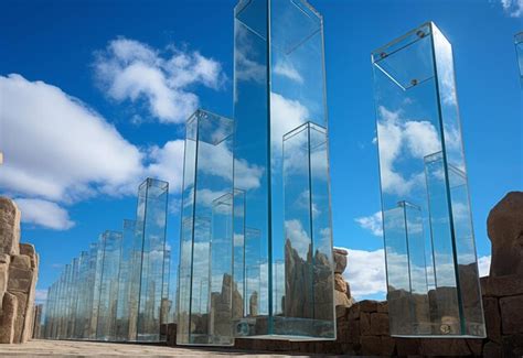 Premium Photo Row Of Adjacent Glass Towers