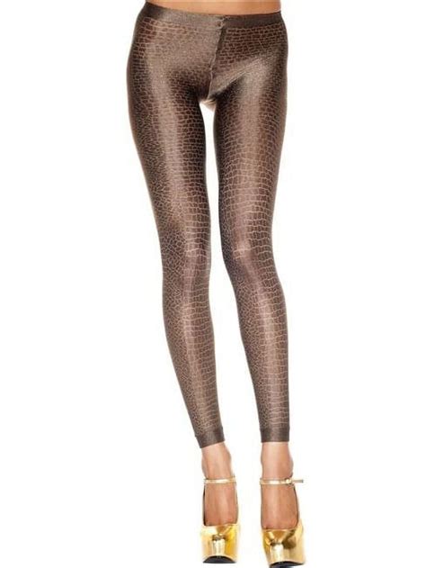 Music Legs Womens Womens Python Look Spandex Leggings 35826 Python
