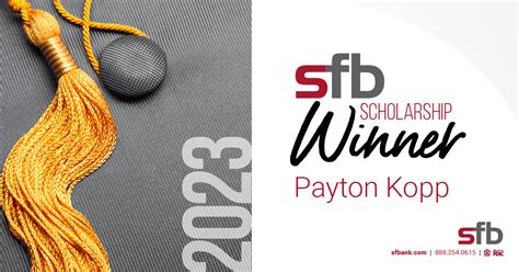 Congratulations To Payton Kopp Security Financial Bank
