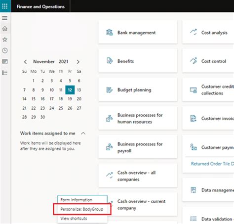 How To Create A Workspace In D365 Finance Operations Encore Business Solutions