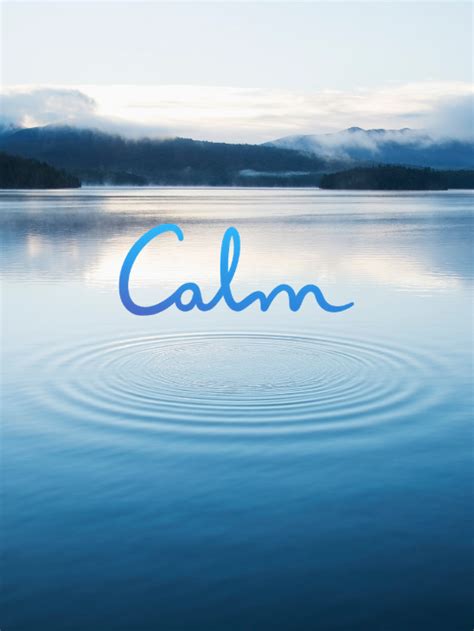 Calm Lappli Qui Améliore Votre Santé Et état Desprit