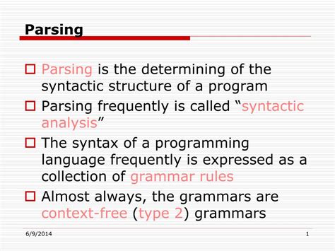 Ppt Parsing Techniques And Context Free Grammars Powerpoint