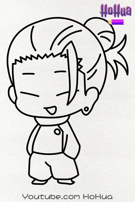 Chibi Gojo Drawing Tutorial Easy Easy Drawings Chibi Drawings