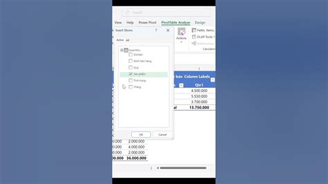Thêm Slicer Cho Báo Cáo Trong Power Pivot Drb Excel Powerpivot