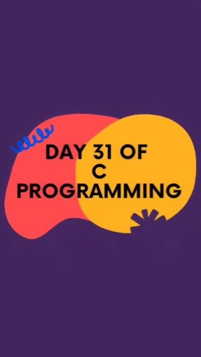 Day 31 Conditional Operators In C Ternary Operators In C C Programming Code Short