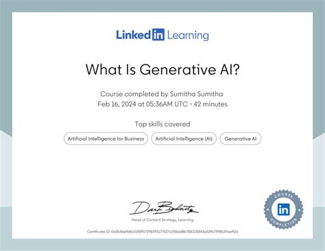 Sumitha Sumitha On Linkedin Certificate Of Completion