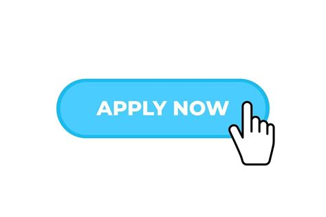 Click The Button Apply Now With The Hand Cursor 50346992 Vector Art At Vecteezy