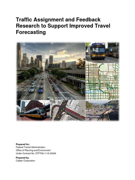 Traffic Assignment And Feedback Research To Support Improved Travel Forecasting Pdf