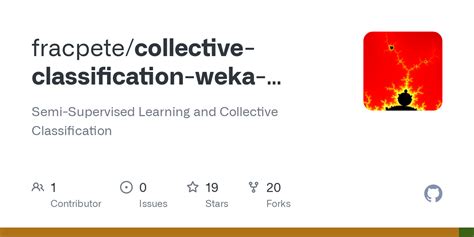 GitHub Fracpete Collective Classification Weka Package Semi Supervised Learning And