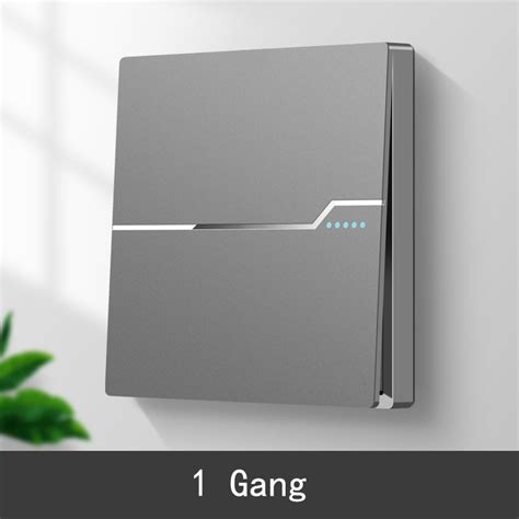 Uk Eu Standard Electric 10a 1 Gang Switches And Socket Pc Panel Wall Light Push Button Switch