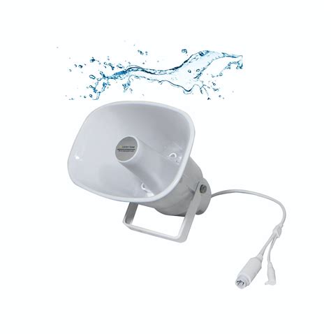 Sip Ip Tcp Network Oval Shaped Pa Horn Speaker With Built In Digital Amplifier For Outdoor