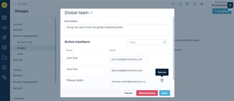 User Groups Management