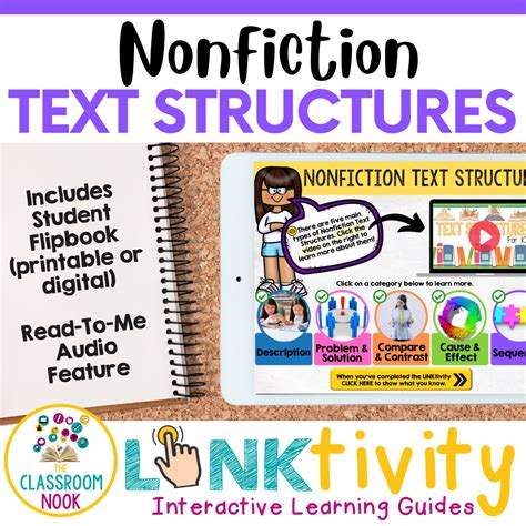 Nonfiction Text Structures Linktivity® Descriptive Sequence Cause