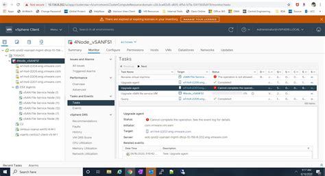 Vmware Vim Eam And It Will Fail With The Error Message The Operation Is